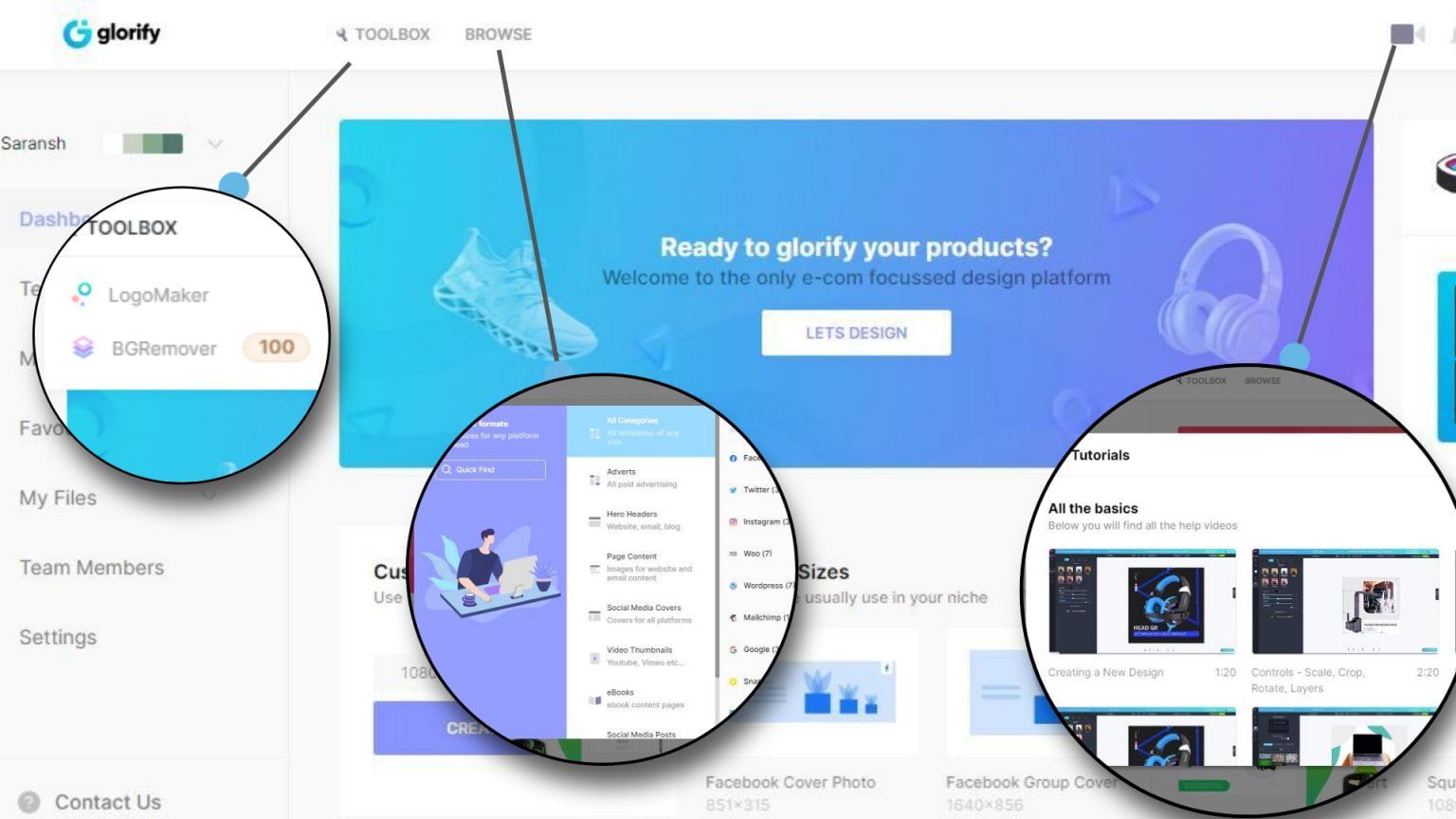 What Is New In GlorifyApp 2.0? Best Ecommerce Design Tool Online | Saransh Blog